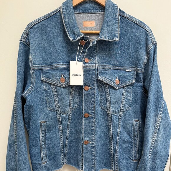 MOTHER | Jackets & Coats | Nwt Mother The Drifter Denim Jacket Bloom ...